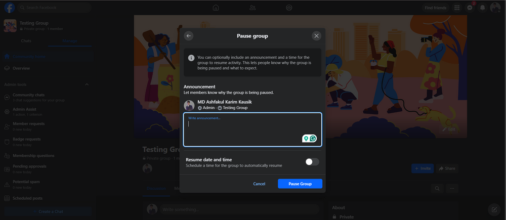 How to Pause a Facebook Group in 2025