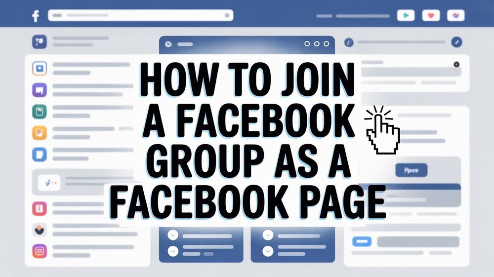 How to Join a Facebook Group as a Facebook Page