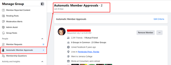 How To Set Automatic Membership Approval In Facebook Group