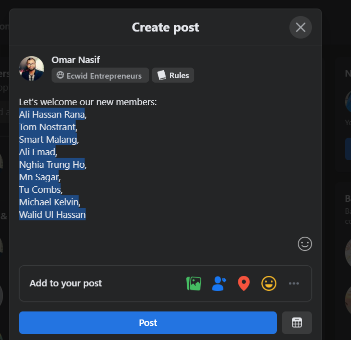 How To Create A Welcome Post In The Facebook Group