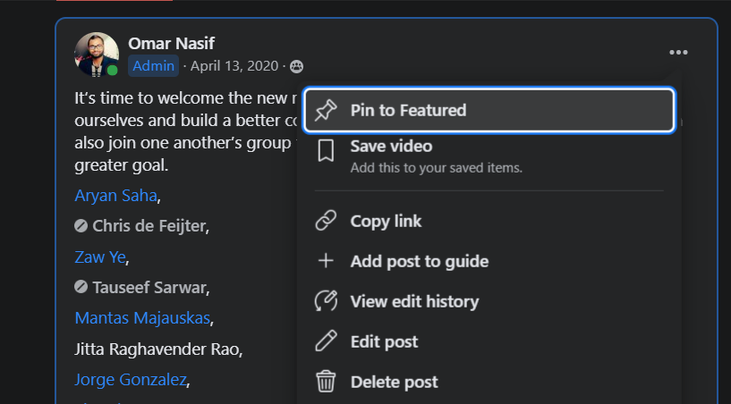 How To Create A Welcome Post In The Facebook Group