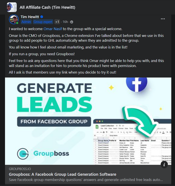 How To Create A Welcome Post In The Facebook Group