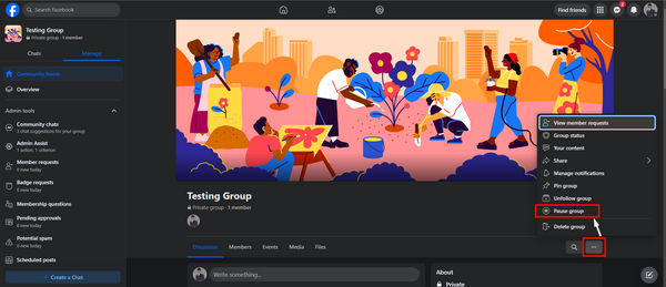How to Pause a Facebook Group in 2025